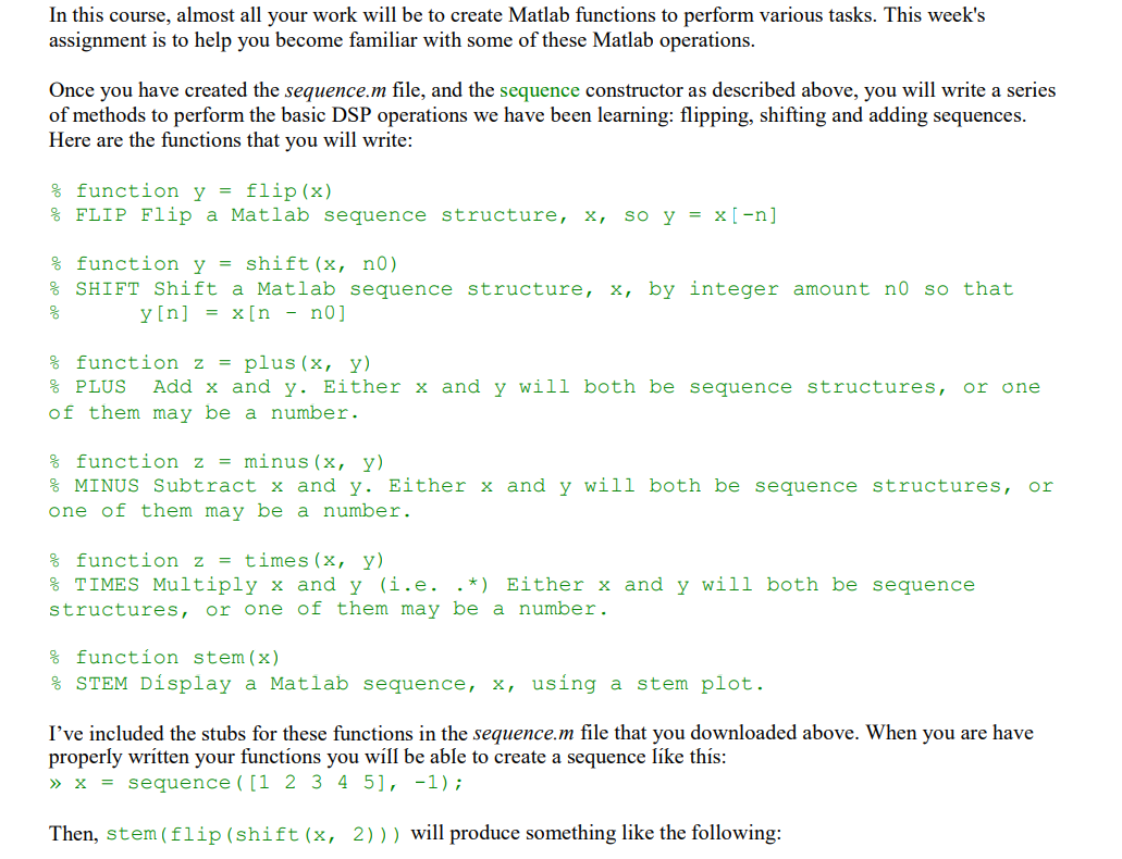 here is sequence.m classdef sequence properties | Chegg.com