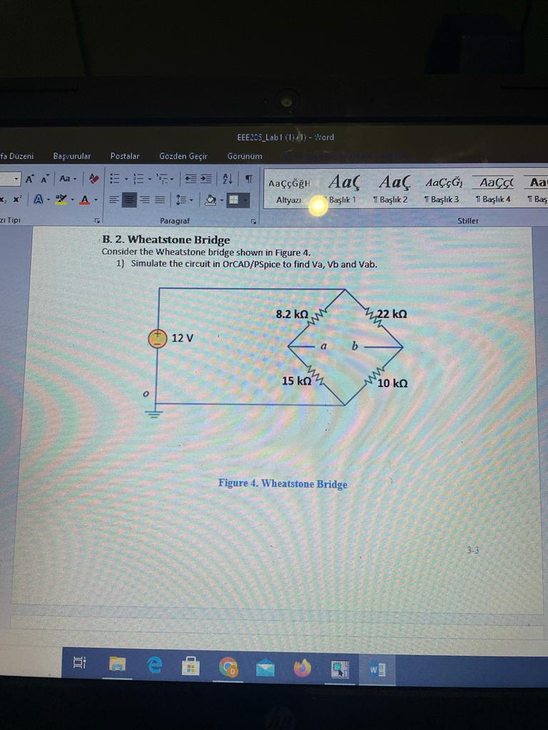 Solved B. 2. Wheatstone Bridge Consider the Wheatstone | Chegg.com