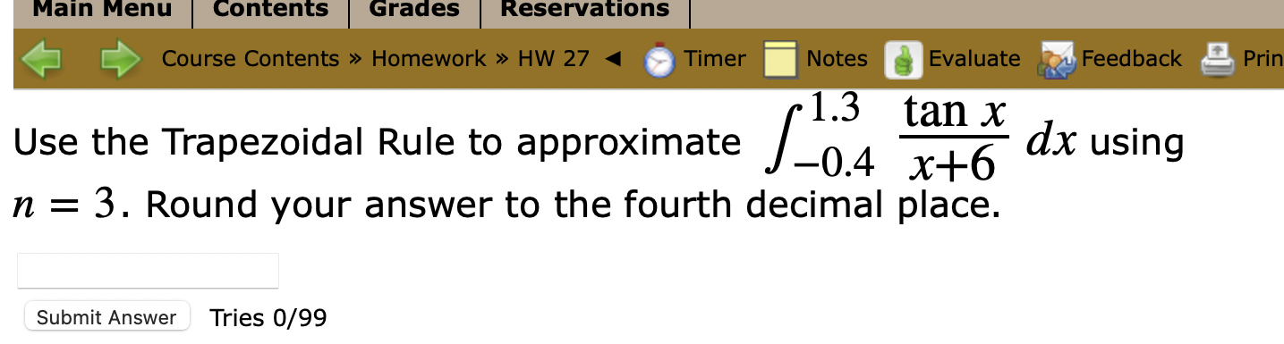 Solved Use the Trapezoidal Rule to approximate | Chegg.com