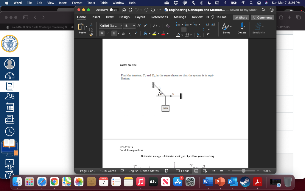 Solved Word File Edit View Insert Format Tools Table Window 3683