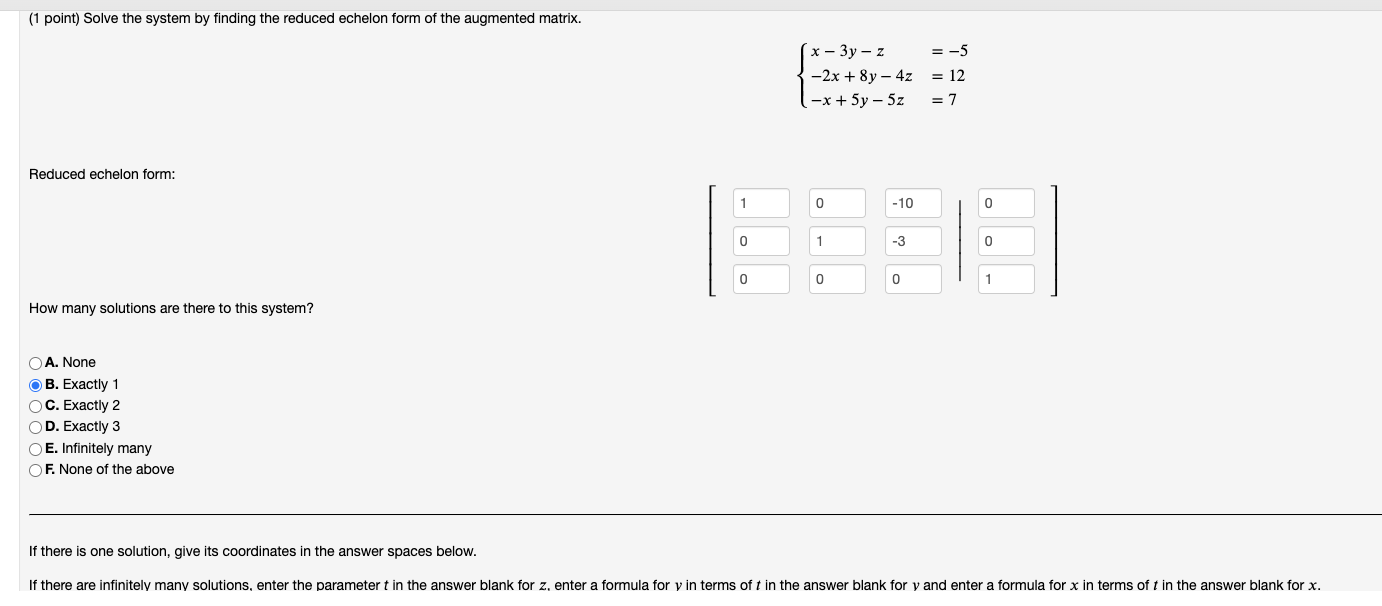 Solved (1 point) Note: In this problem, scalars are in Z5, | Chegg.com
