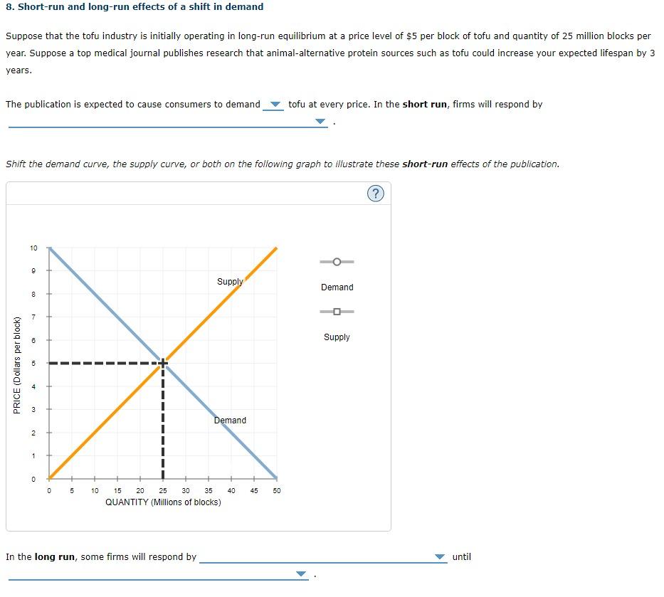 Solved 1st blank: (less/more) 2nd blank: (producing more | Chegg.com