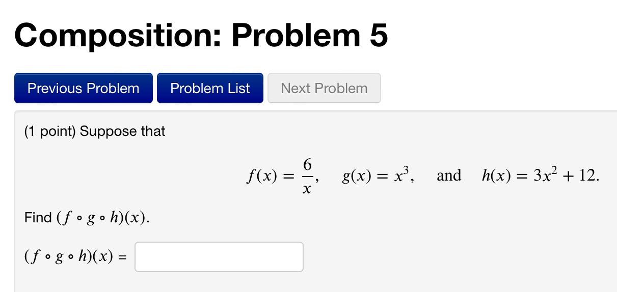 Solved Composition: Problem 5 (1 point) Suppose that | Chegg.com