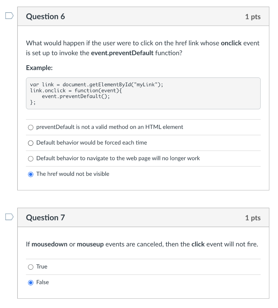 Solved What would happen if the user were to click on the | Chegg.com