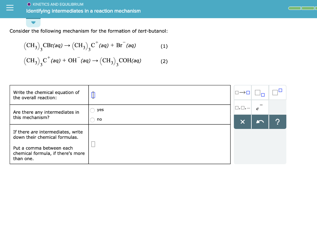 Solved O KINETICS AND EQUILIBRIUM Identifying intermediates | Chegg.com
