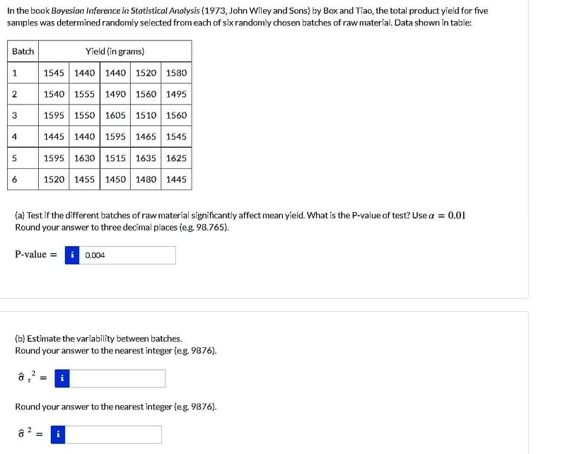 Solved In The Book Bayesian Inference In Statistical 5562