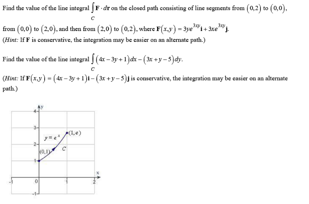 Find the value of the line integral [F F.dr on the | Chegg.com