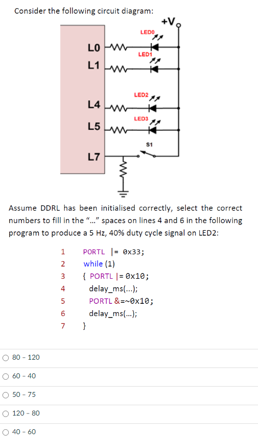 Solved Consider the following circuit diagram: Assume DDRL | Chegg.com
