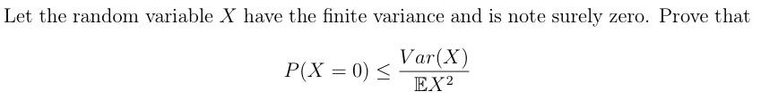Solved Let the random variable X have the finite variance | Chegg.com