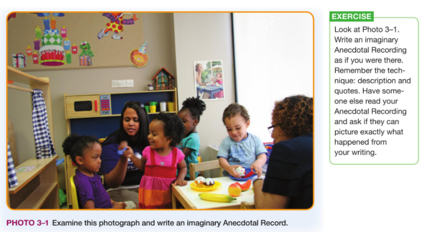 Anecdotal Records Examples For Preschool
