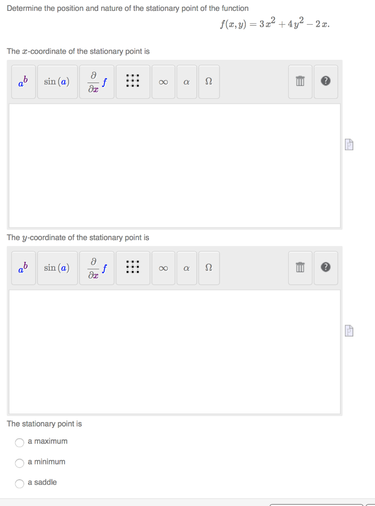Solved Determine the position and nature of the stationary | Chegg.com