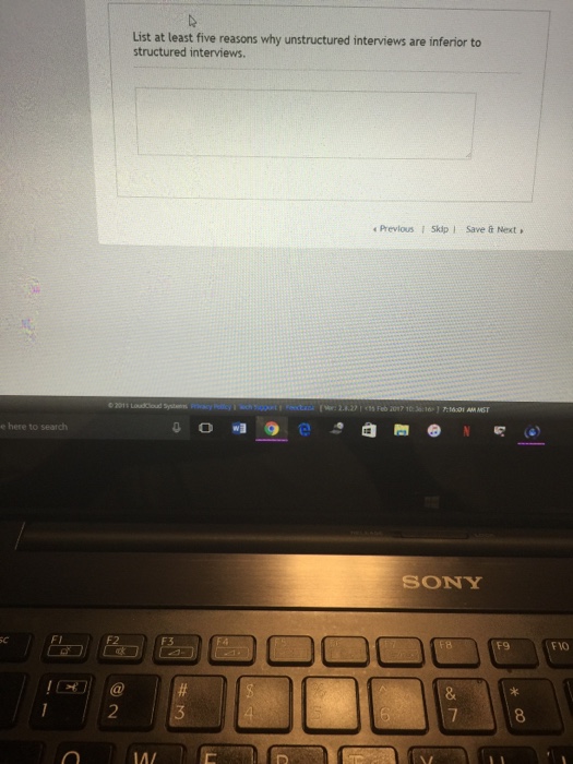 Solved List at least five reasons why unstructured | Chegg.com