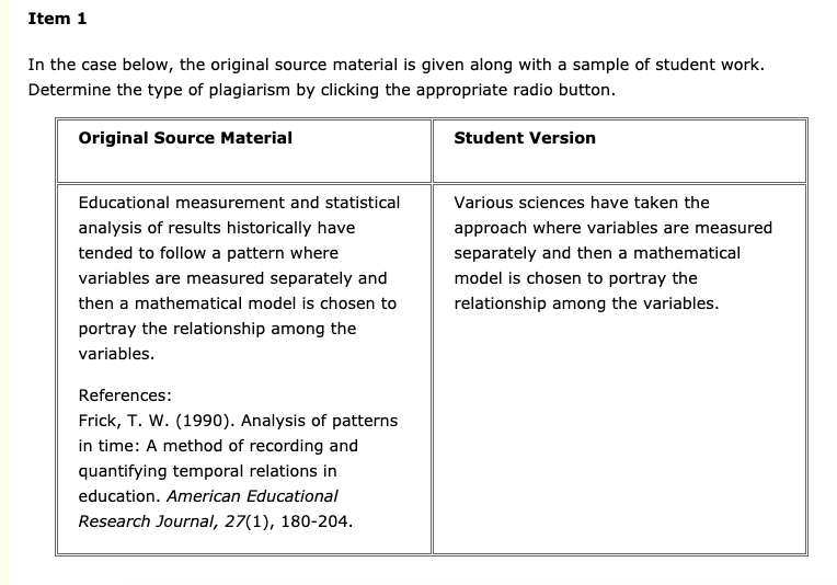 Solved Item 1 In the case below, the original source | Chegg.com