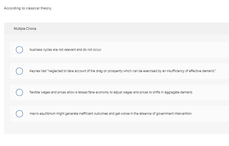 Solved According to classical theory.Multiple Cholcebusiness | Chegg.com