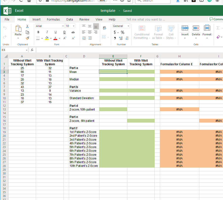 Solved https://g age.com 9070 le x Excel template Saved File | Chegg.com