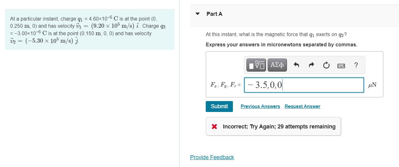 Solved At a particular instant, charge q₁ = 4.60×10-6 C is | Chegg.com