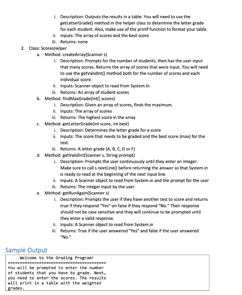 Solved Write This Program In Two Java Classes Main Class