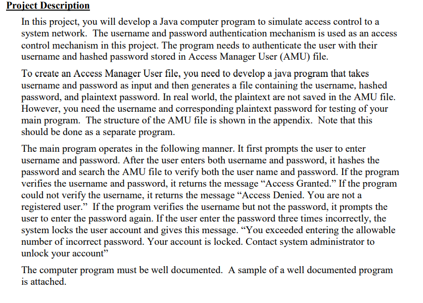 Solved Project Description In this project, you will develop | Chegg.com