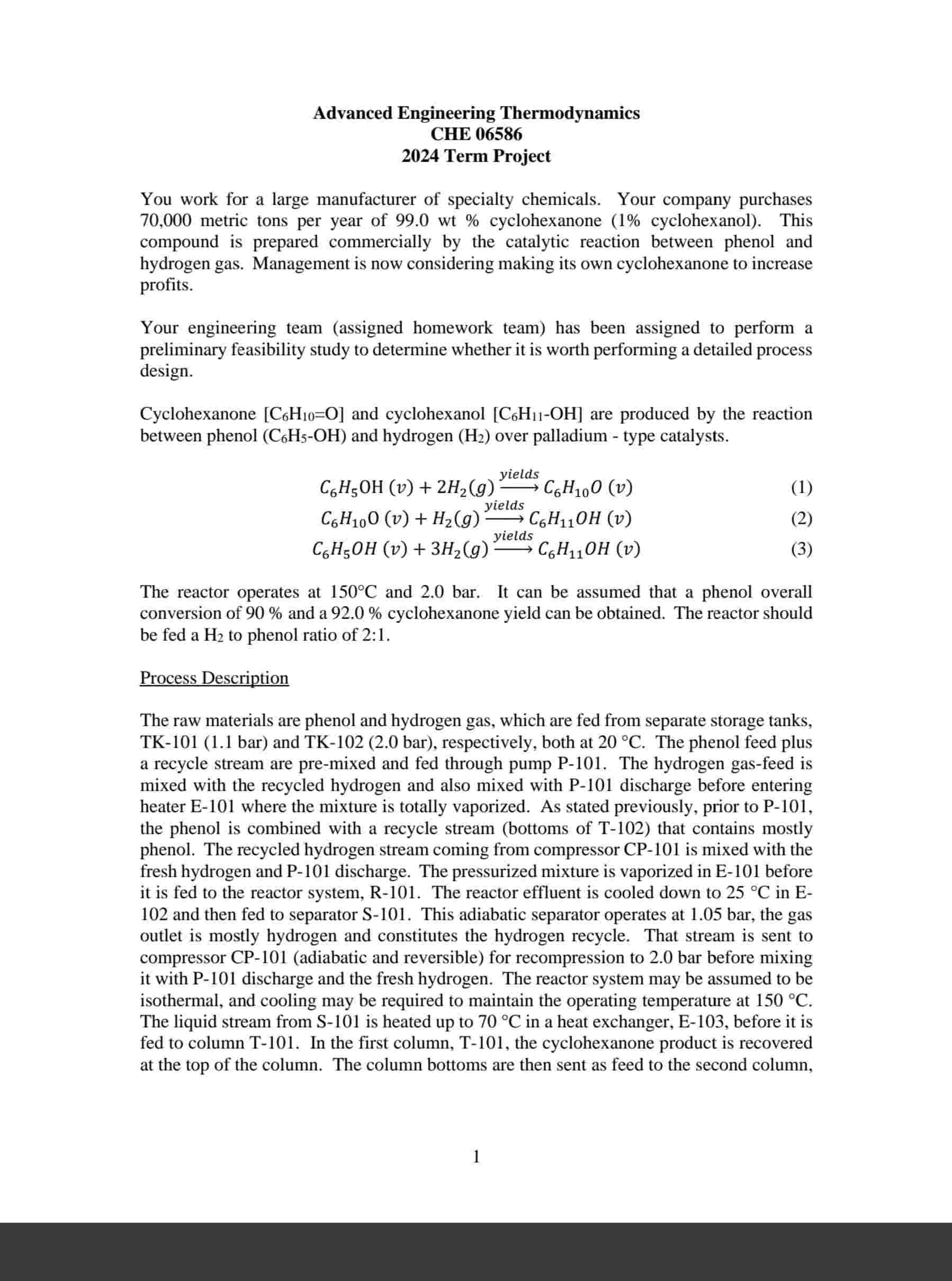 Solved Advanced Engineering ThermodynamicsCHE 065862024 | Chegg.com