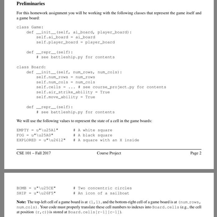 Preliminaries For this homework assignment you will | Chegg.com