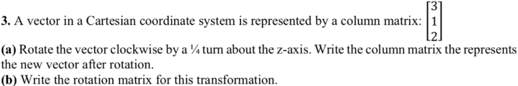 Solved 31 3. A vector in a Cartesian coordinate system is | Chegg.com