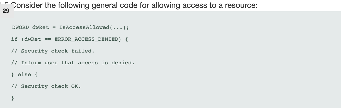 Solved Explain the security flaw in this program Rewrite the | Chegg.com Solved Explain the security flaw in this program Rewrite the | Chegg.com
