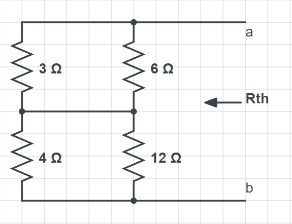 Solved a 3Ω 6 Ω Rth 4Ω 12 Ω b | Chegg.com