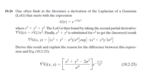 Solved 0.16 One often finds in the literature a derivation | Chegg.com