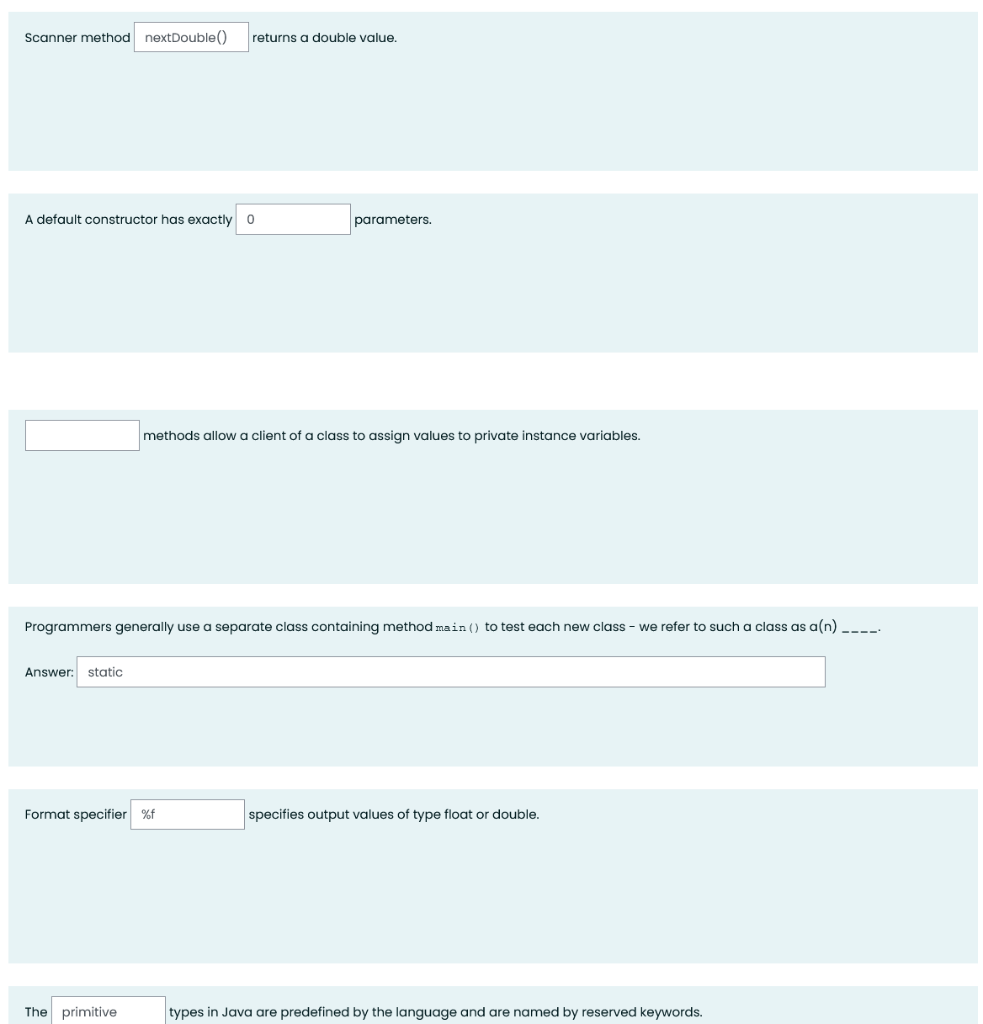 Solved Scanner method nextDouble() returns double value. A | Chegg.com