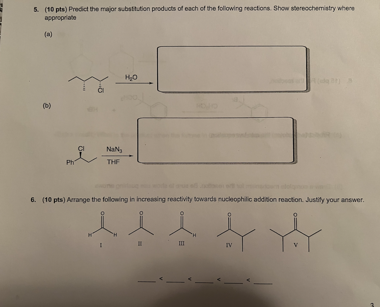 Solved 5-Predict the major substitution products of each of | Chegg.com