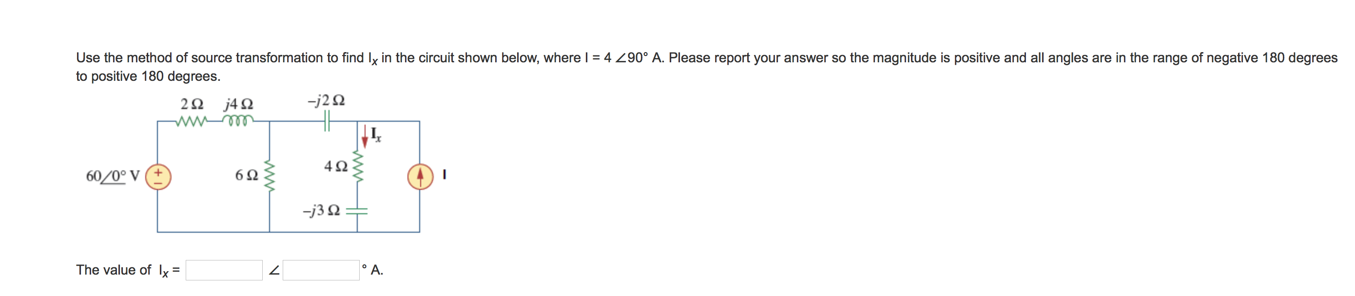 Solved Use the method of source transformation to find Ix in | Chegg.com
