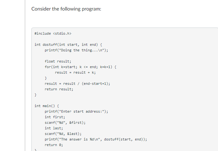 Solved Assuming that stdio.h has been included, what is | Chegg.com
