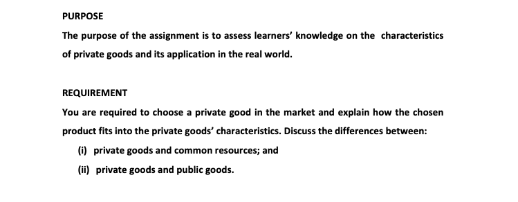Solved PURPOSE The purpose of the assignment is to assess | Chegg.com