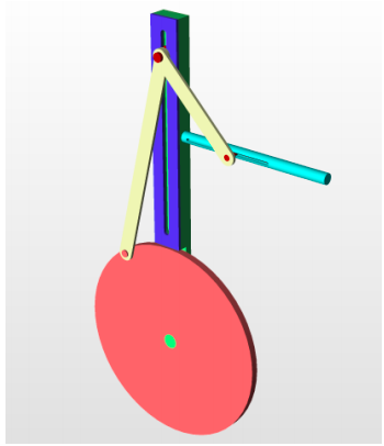 Solved Consider the wheel linkage assembly shown below. The | Chegg.com