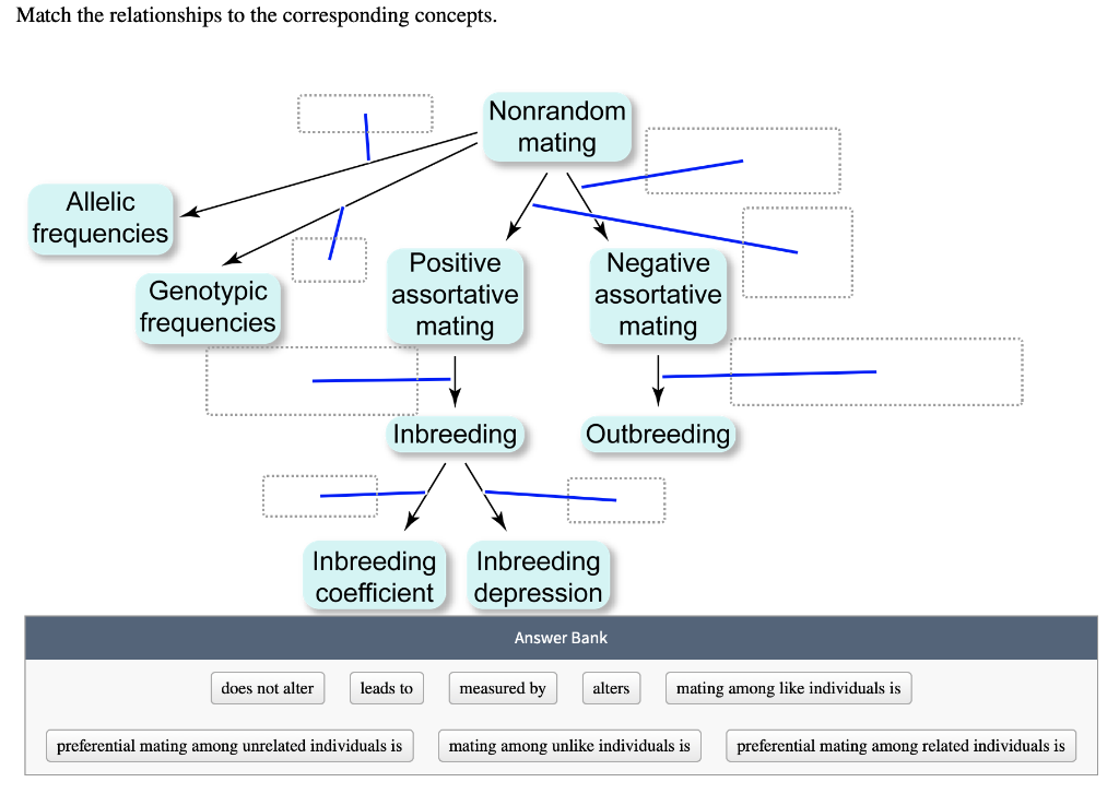 Solved Match the relationships to the corresponding | Chegg.com
