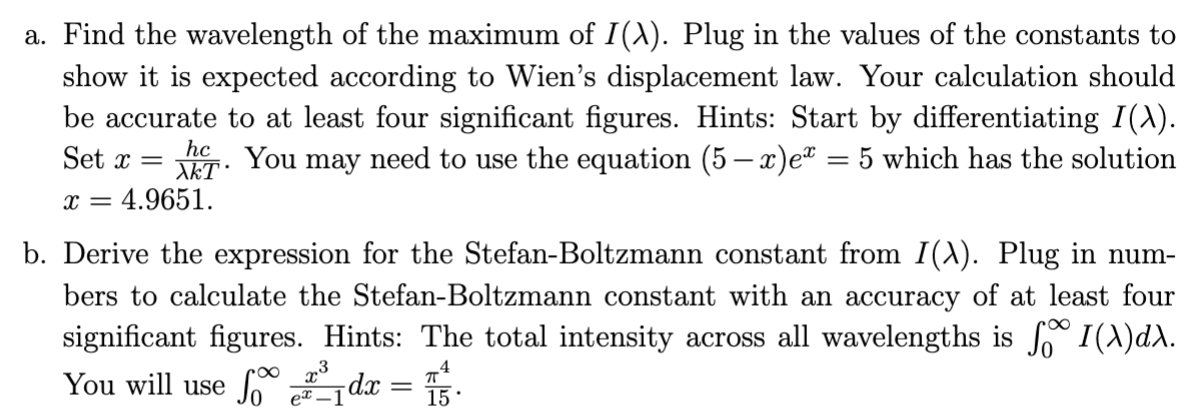 Solved 2. We have learned in the class that the intensity | Chegg.com