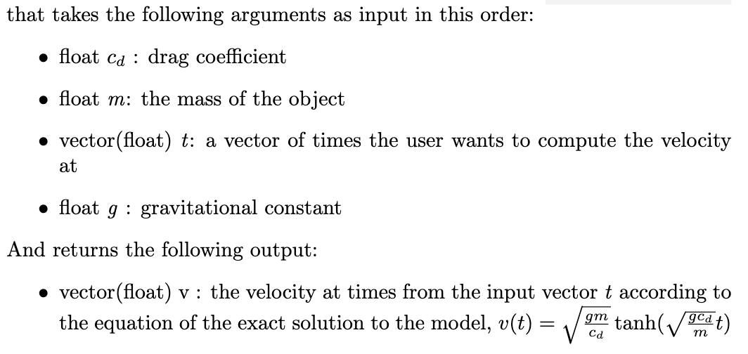 Solved Create a new function called forward_Euler_velocity | Chegg.com