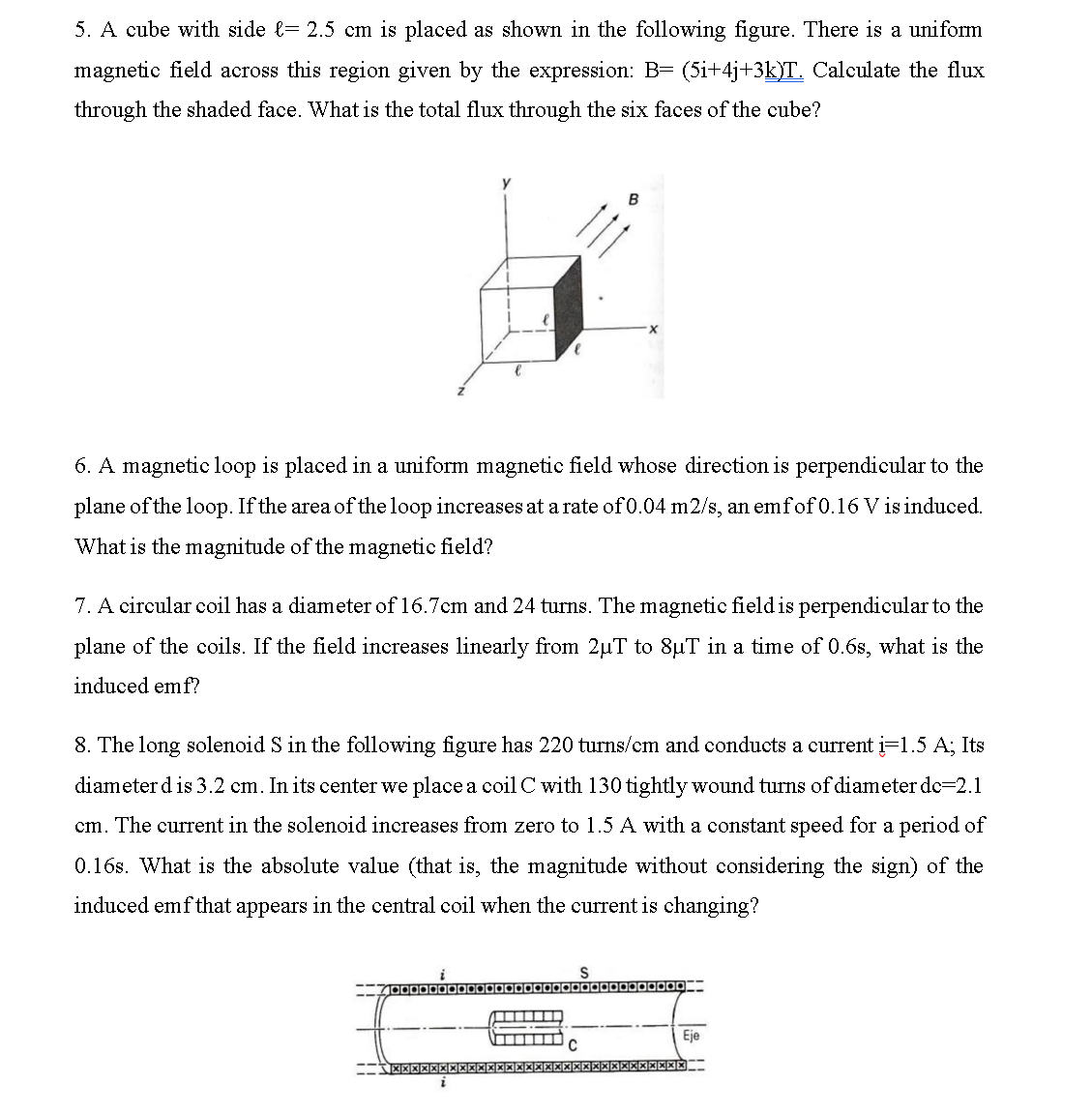 Solved A Cube With Side L 2 5cm is Placed As Shown In The