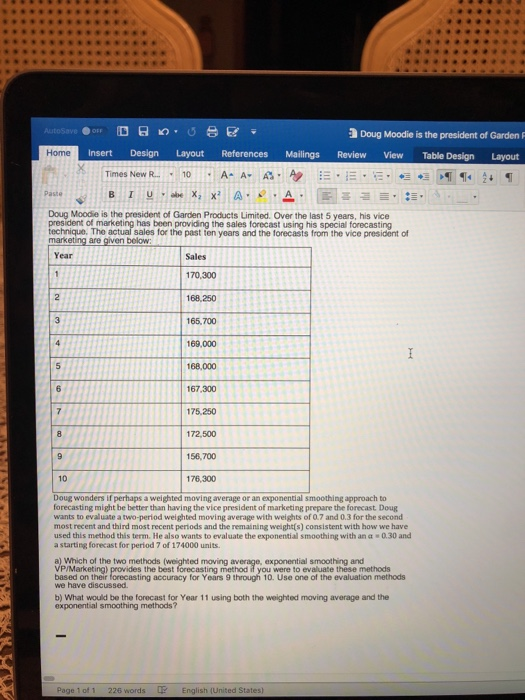 *949 Doug Moodie is the president of Garden Insert | Chegg.com