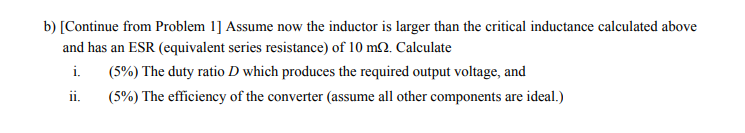 Solved 1. ( 20% ) Consider a buck dc-dc converter with the | Chegg.com
