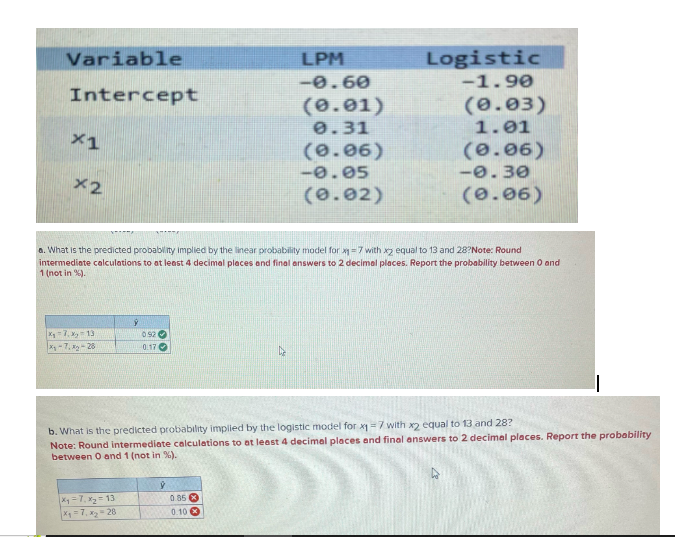 Solved Consider a binary response variable y and two | Chegg.com
