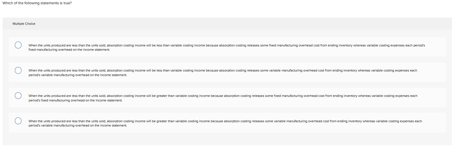 Solved hich of the following choices explains the | Chegg.com