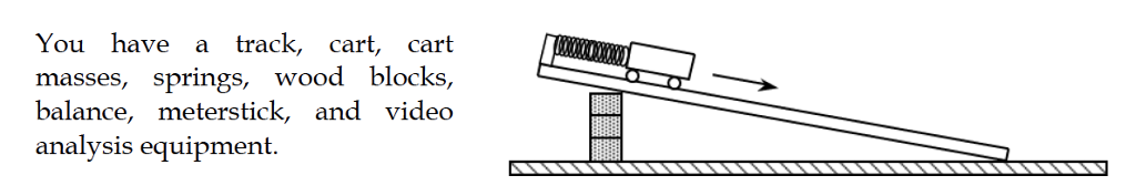 Solved You decide to model a system using a cart attached by | Chegg.com