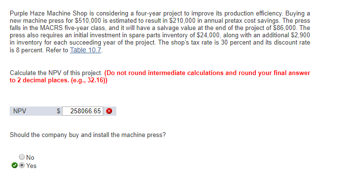 Solved Purple Haze Machine Shop is considering a four-year | Chegg.com