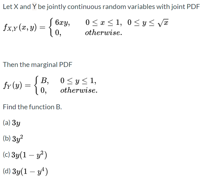Solved Let X and Y be jointly continuous random variables | Chegg.com