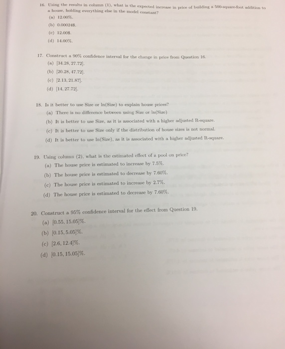 Solved 14. Consider the polynomial regression model of | Chegg.com