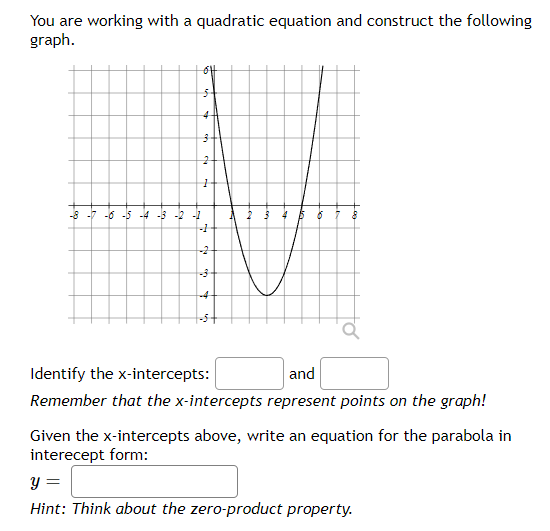 Solved You are working with a quadratic equation and | Chegg.com