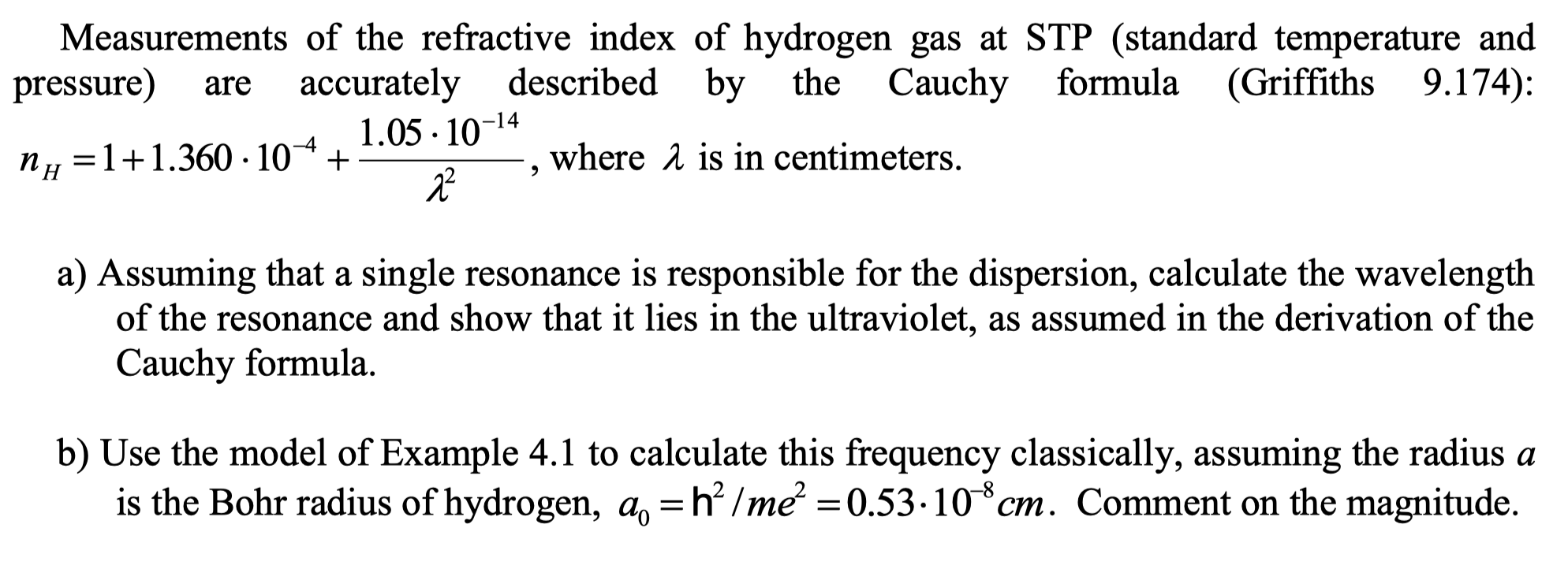 Hydrogen Gas Formula
