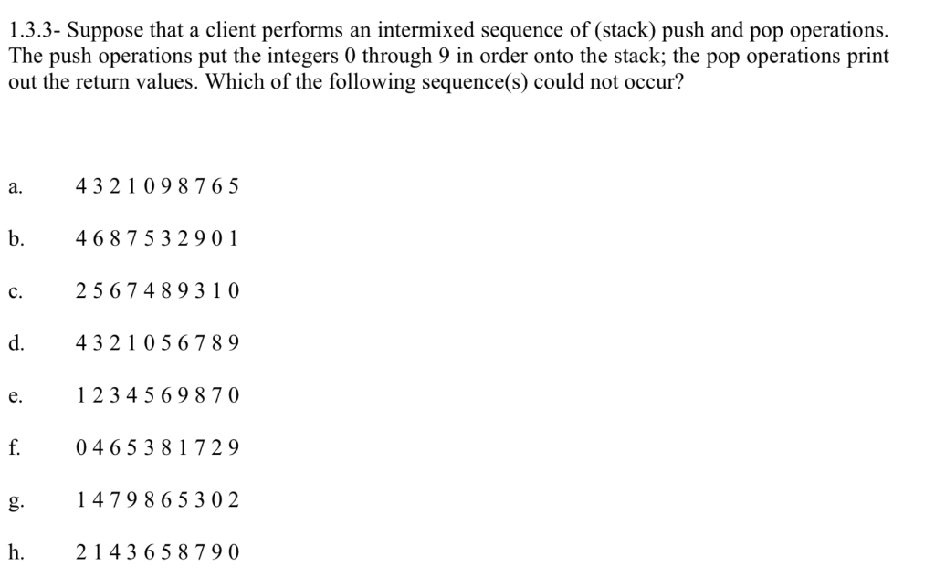 Solved 1.3.3- Suppose that a client performs an intermixed | Chegg.com