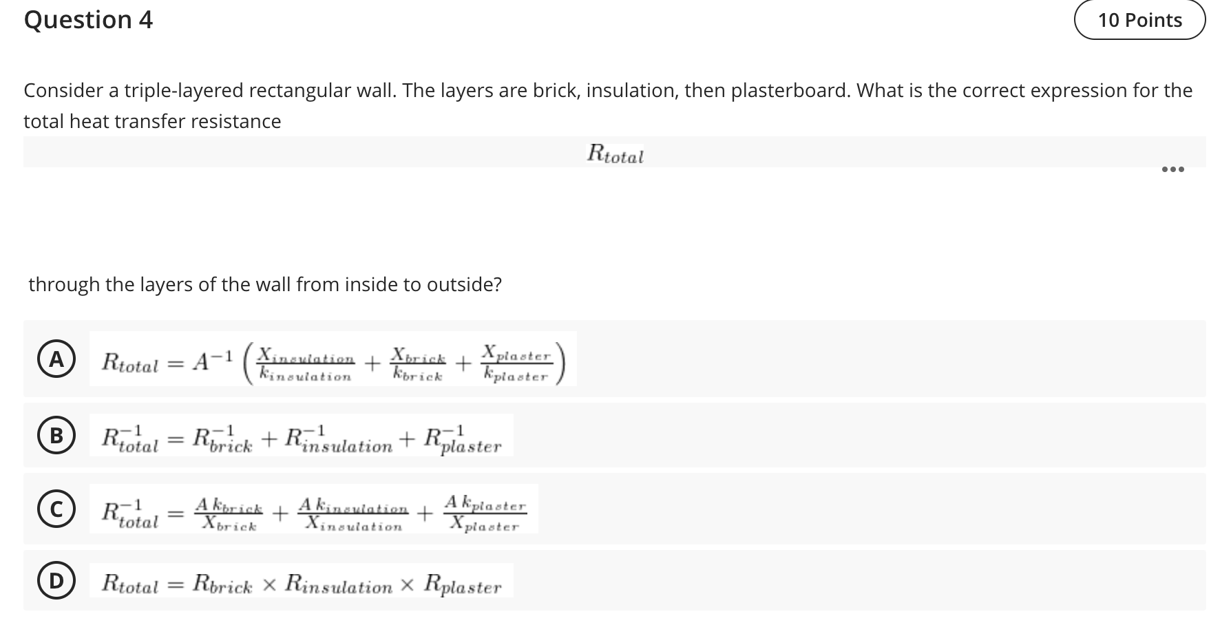 Solved Consider a triple-layered rectangular wall. The | Chegg.com